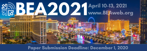 BEA2021 – Call For Papers | #BEAvegas